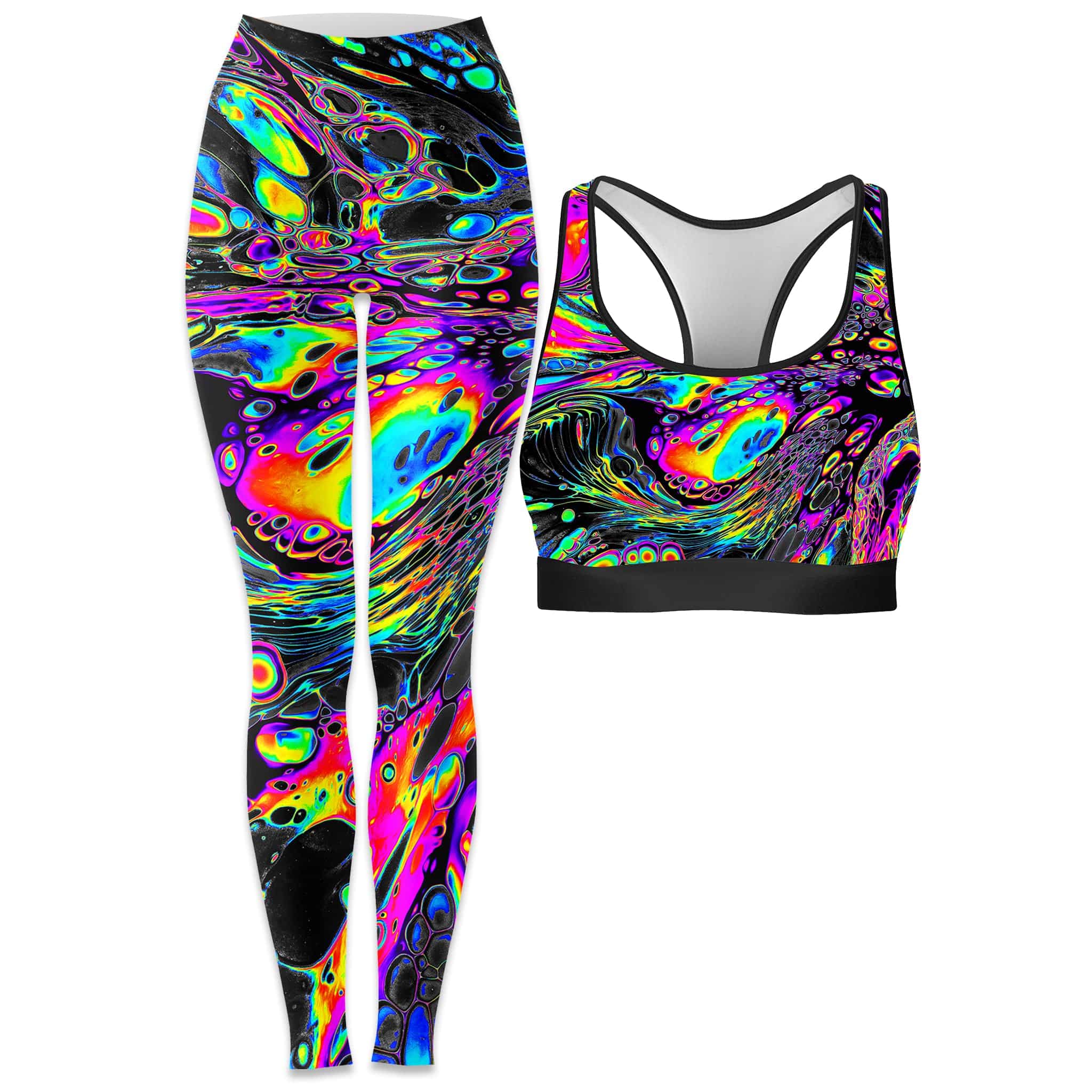Rainbow Magma Rave Bra and Leggings Combo | iEDM