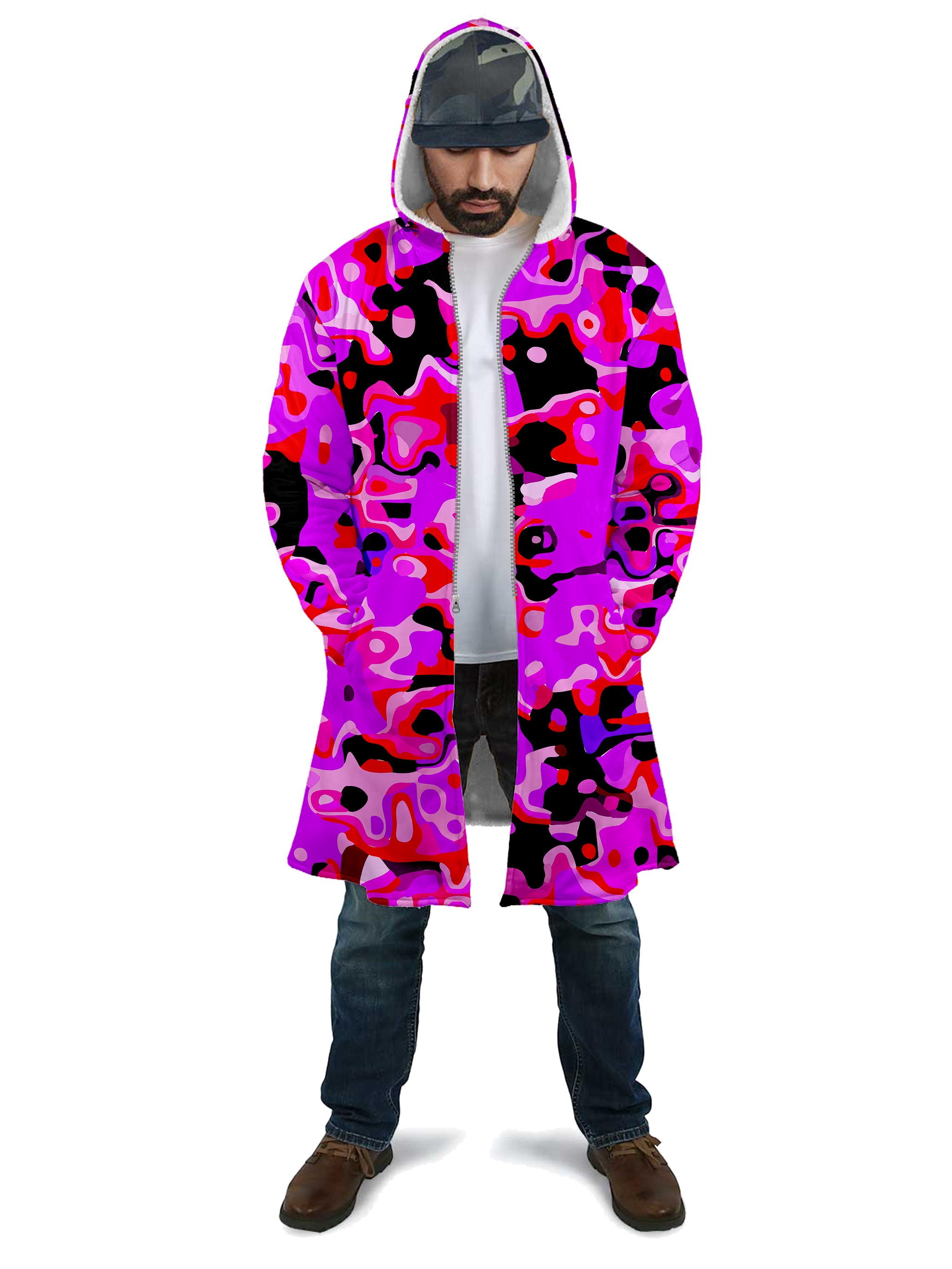 Purple Red and Black Rave Camo Melt Cloak – iEDM
