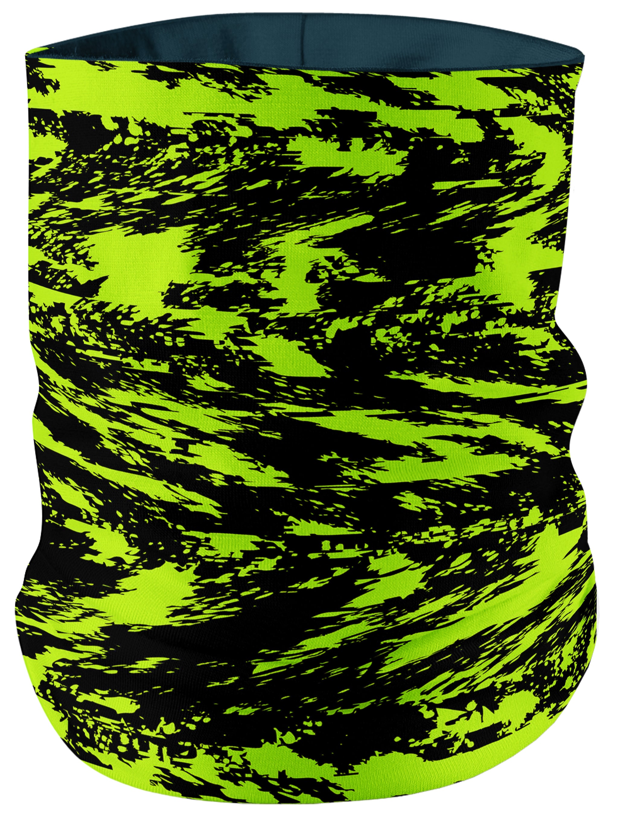 Black Lime Bolt Glitch Bandana Mask | iEDM