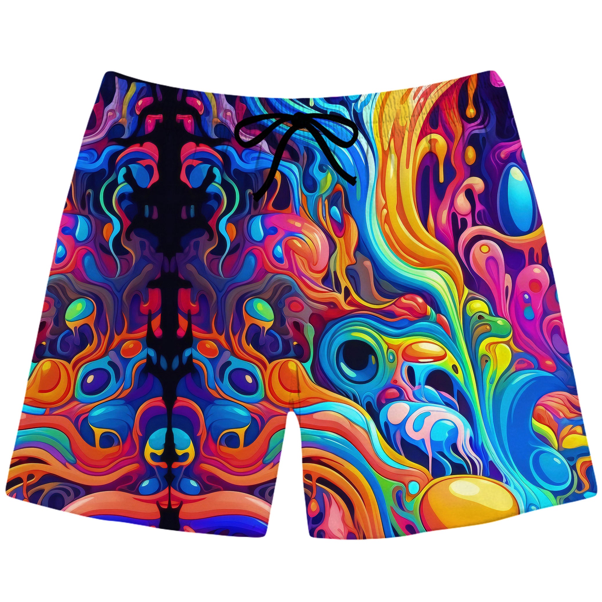 Kandi Swirl Swim Trunks | iEDM