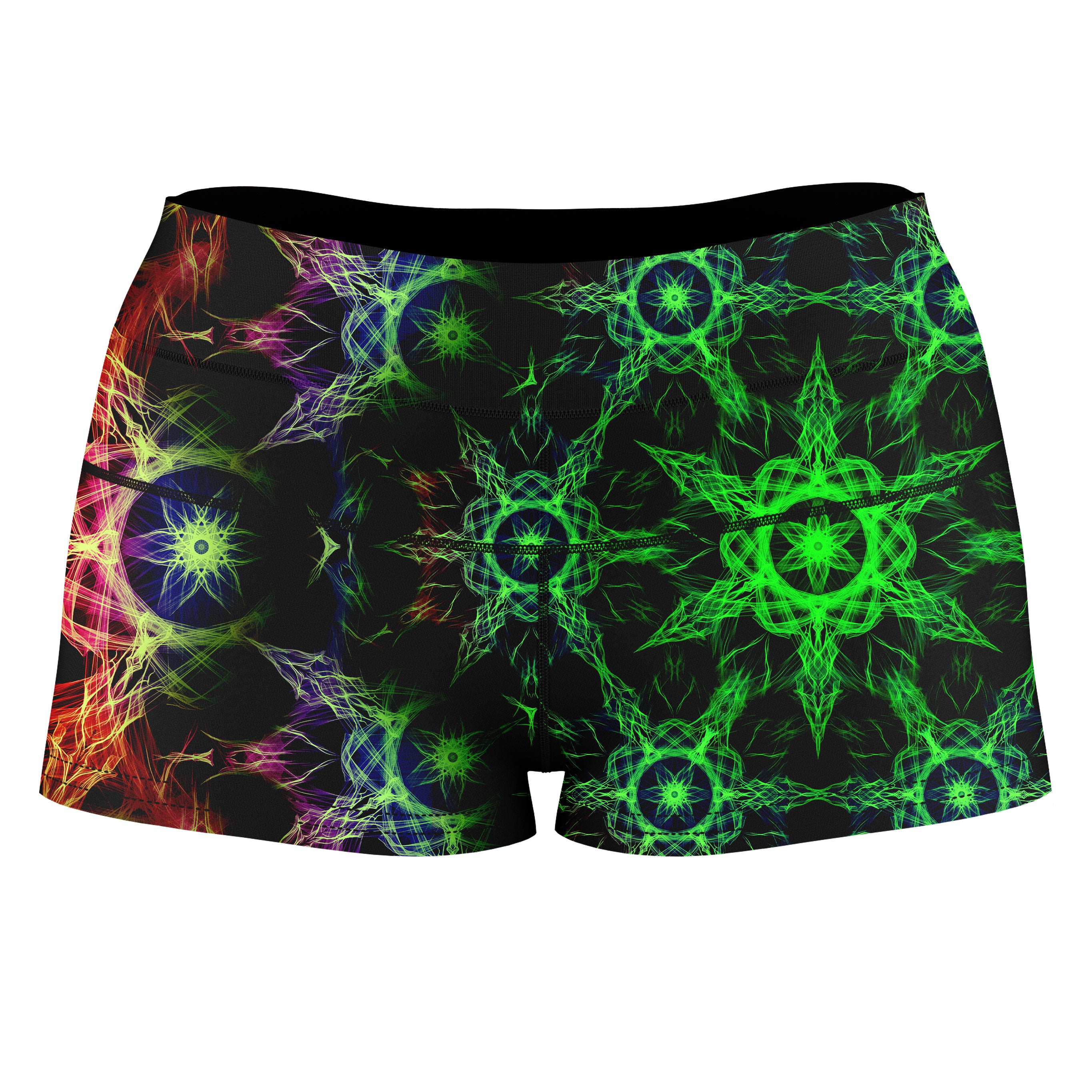 Kaleidoscope Jungle High-Waisted Women's Shorts – iEDM