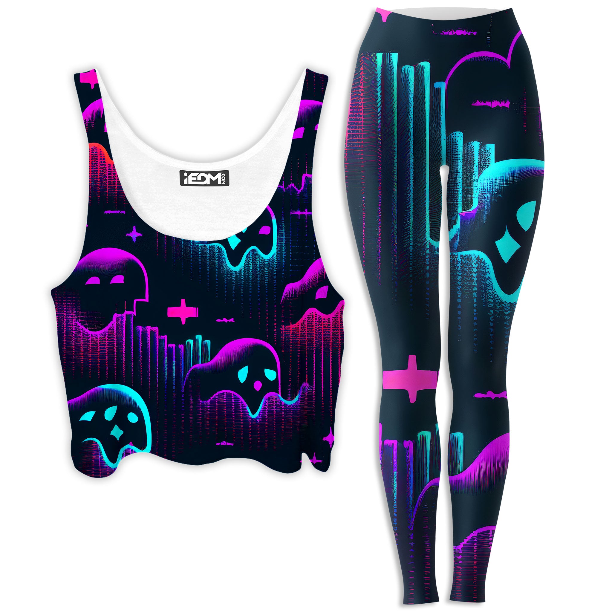 Ghost Melt Crop Top and Leggings Combo | iEDM