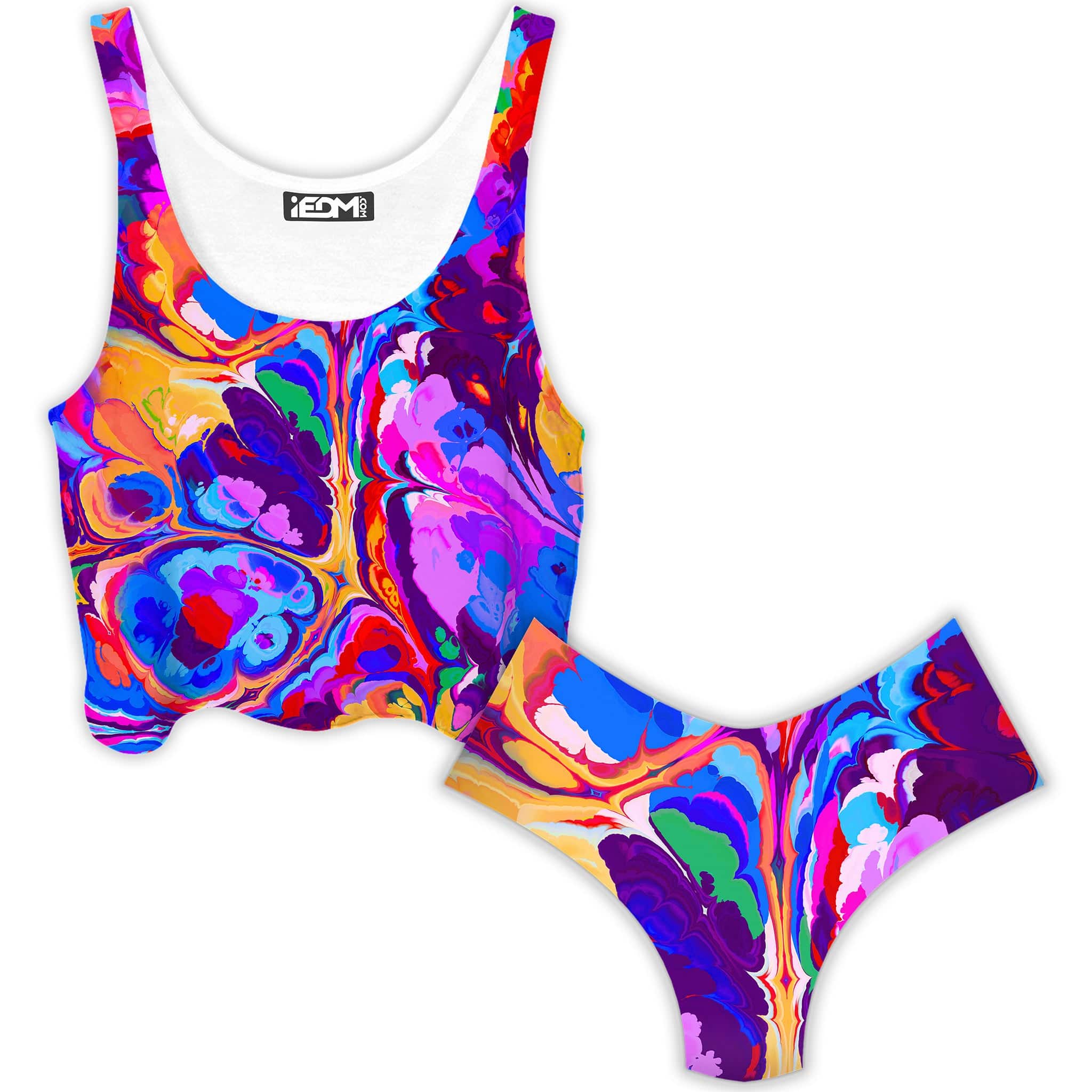 Overflow Crop Top and Booty Shorts Combo | iEDM