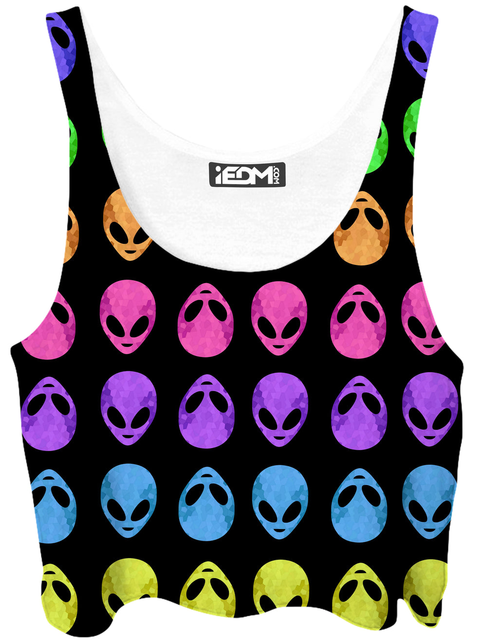 Alien Pattern Crop Top and Booty Shorts Combo | iEDM