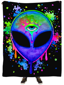 Splatter Alien Plush Blanket | iEDM