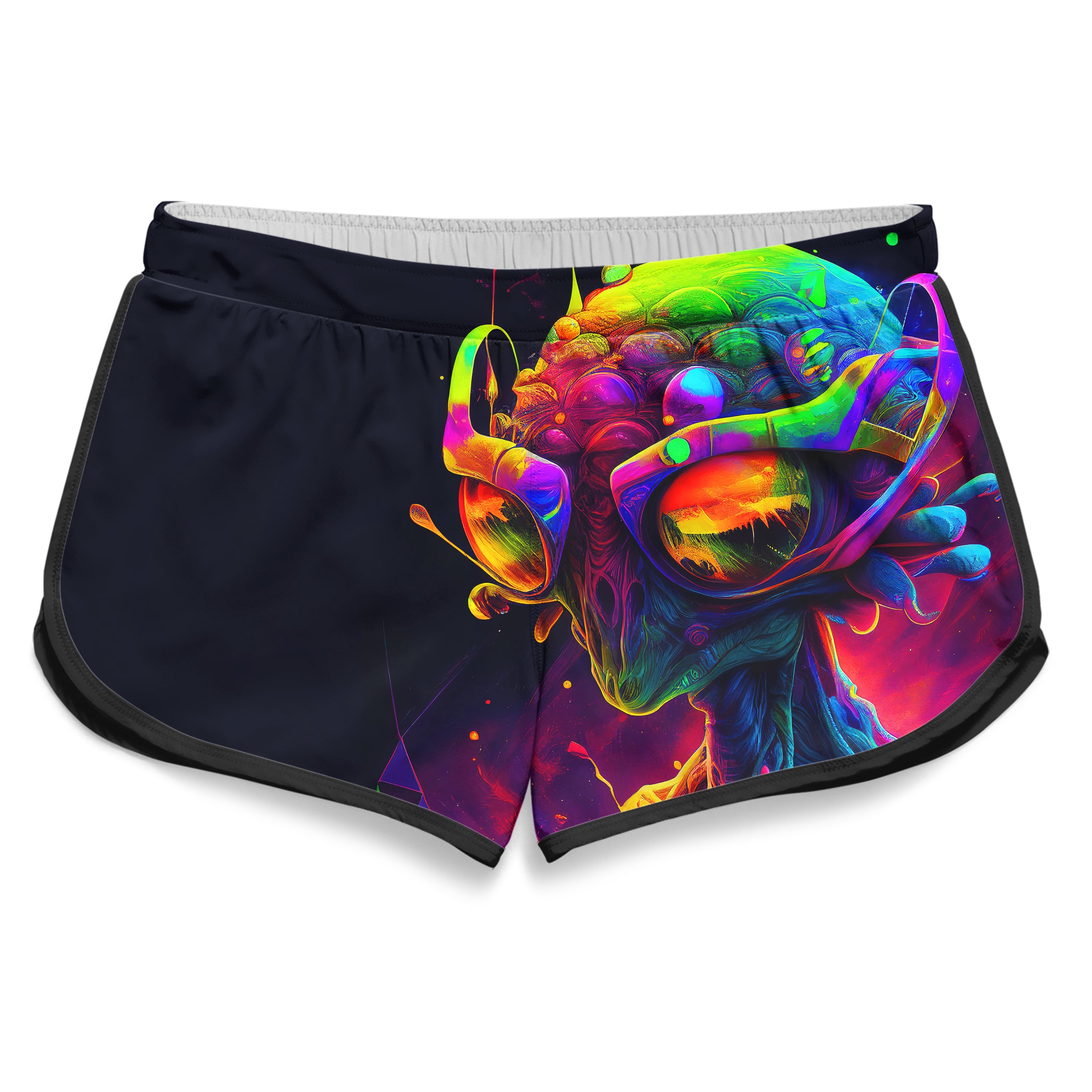 Psychedelic Alien Women's Retro Shorts | iEDM
