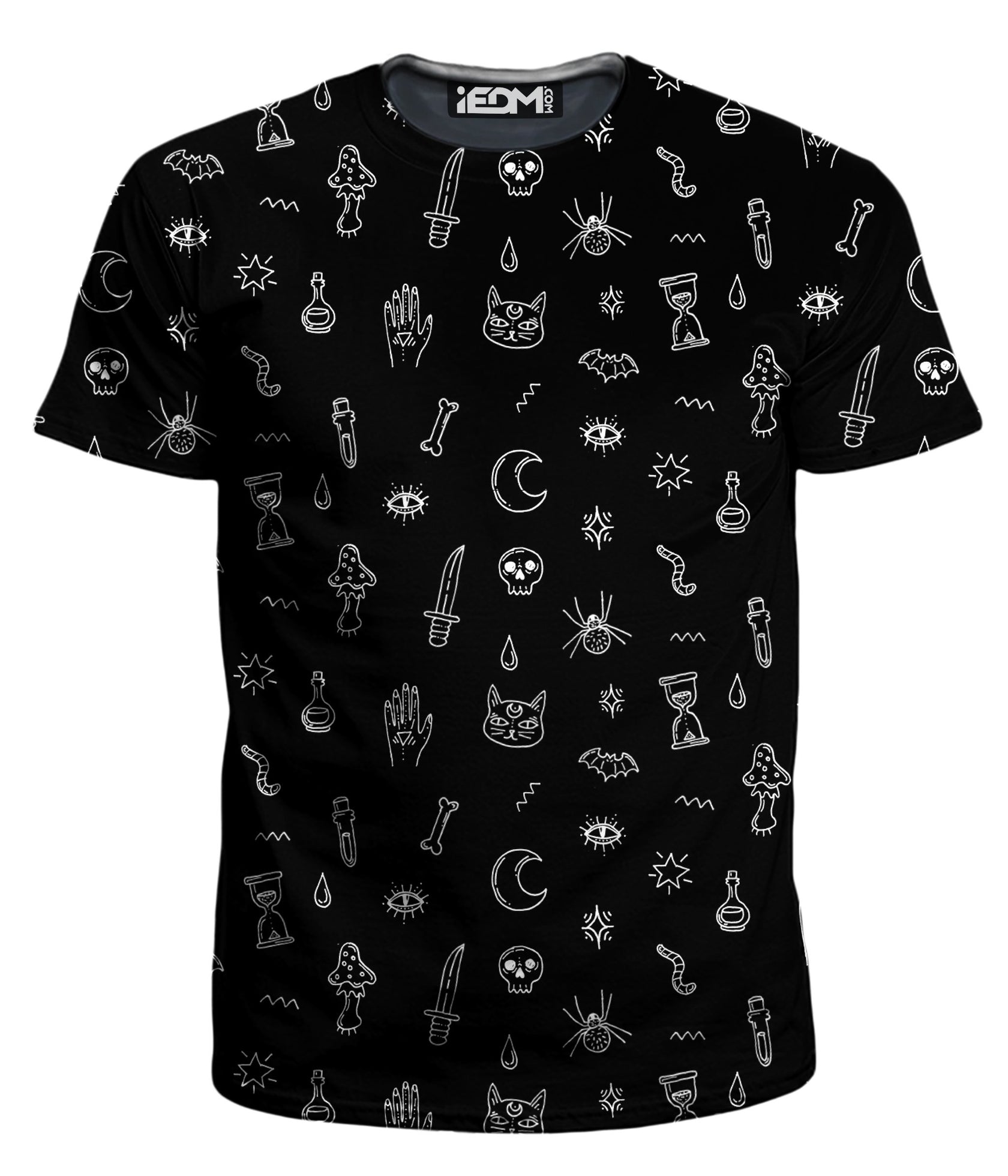 Black Pattern Men's T-Shirt | iEDM