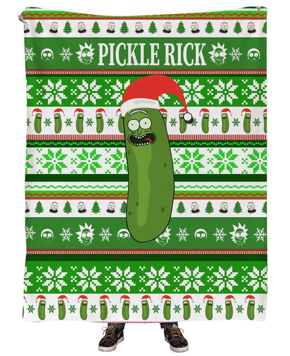 Pickle Rick Plush Blanket | iEDM